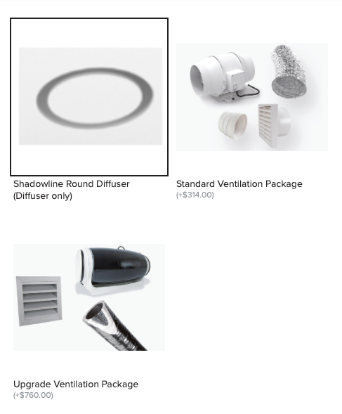 NEWTECH SHADOWLINE DIFFUSER ROUND | Bathrooms Online