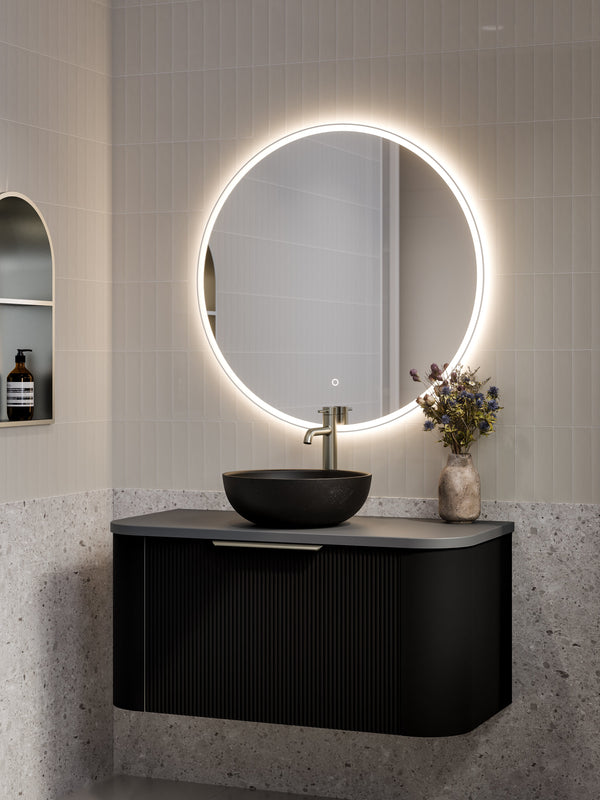 CODE NATURE 1000 PILLAR VANITY WITH CONCRETE SLAB TOP– Bathrooms Online